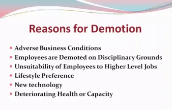 What is Demotion Meaning, Definition, Features - Honable
